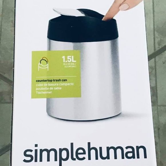 simplehuman | Other | Simplehuman 5 Liter 4 Gallon Mini Countertop ...